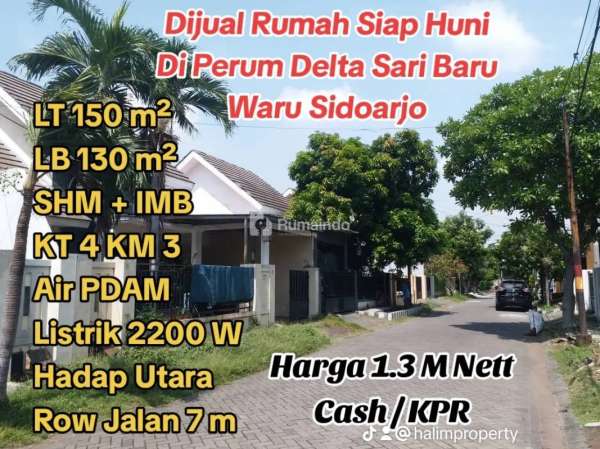 Dijual Rumah Murah Delta Sari Baru Waru Sidoarjo - Rumaindo