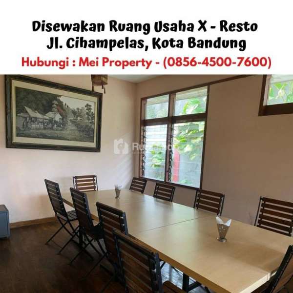 Disewakan Ruang Usaha X - Resto Jl. Cihampelas, Kota Bandung - Rumaindo